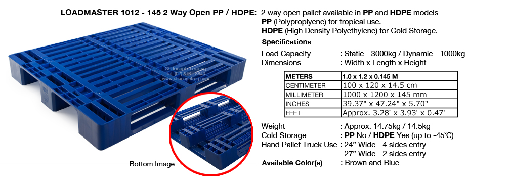LOAD MASTER PLASTICS PALLETS - St. Joseph Trading