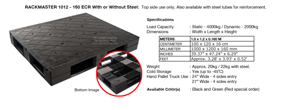 RACK 1012-160 ECR - St. Joseph Trading